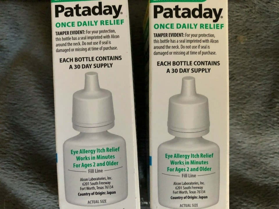 New Lot Of 2 Twin Packs Pataday Extra Strength Eye Allergy Itch Relief ...