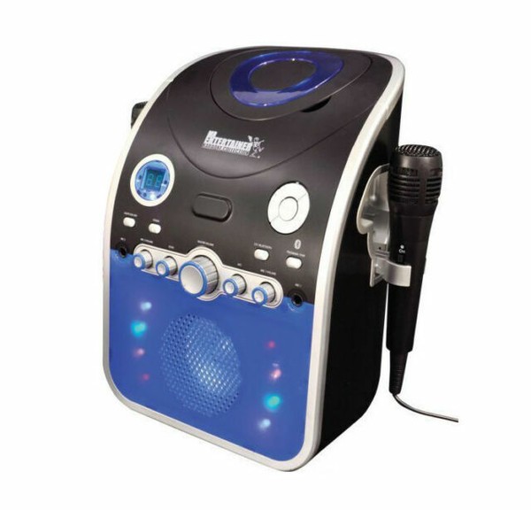 Mr Entertainer CDG Karaoke Machine With Bluetooth & Flashing LED Lights ...