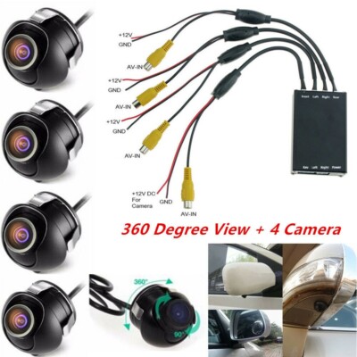 Car Parking Panoramic Side View Rearview Camera System 360° View ...