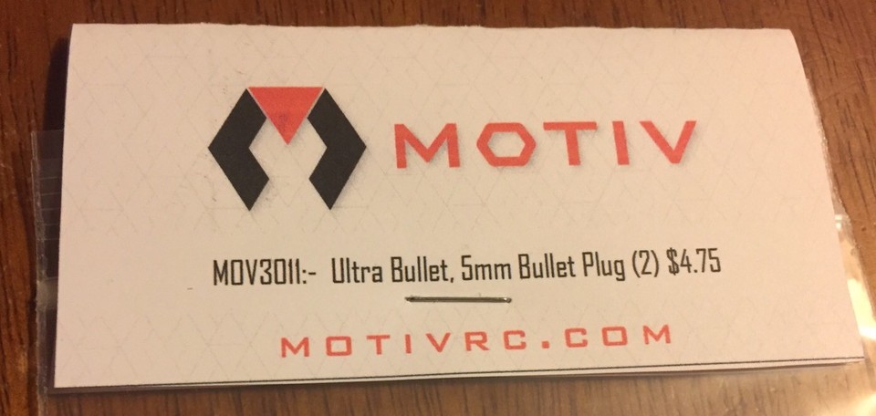 Motiv Rc Ultra Bullet 5mm Bullet Plug for Lipo Battery | eBay