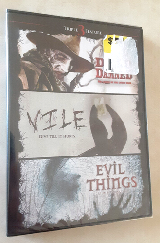 The Dead and the Damned/Vile/Evil Things DVD NEW Horror Movies Taylor ...