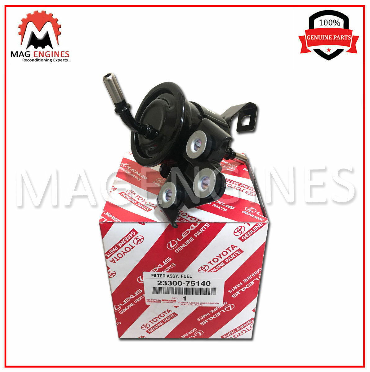 23300-75140 GENUINE OEM FILTER, FUEL(FOR EFI) 2330075140 | eBay