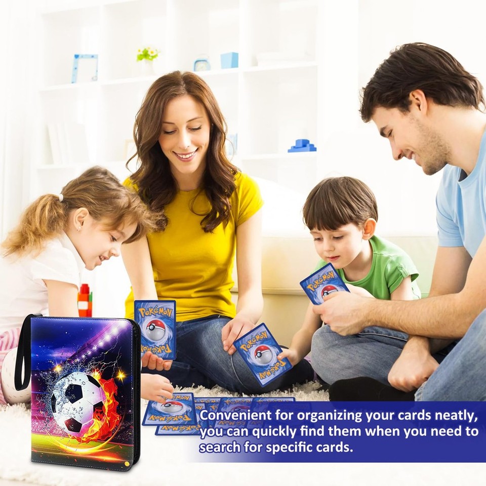 Football Card Holder 400 Pockets Football Card Binder Trading Card ...