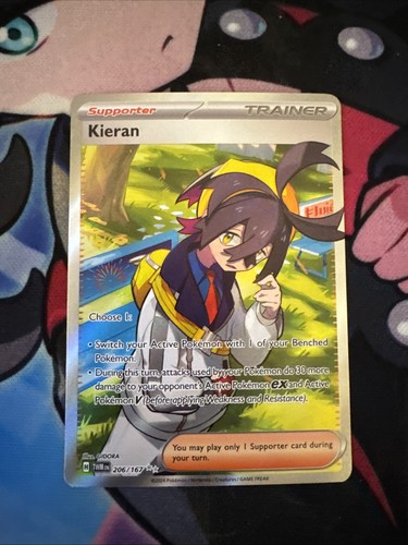 Pokemon TCG - Kieran 206/167 Twilight Masquerade Holo - Full Art ...
