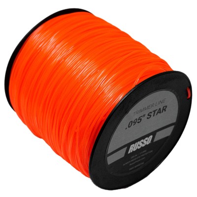 5lb .095 Star Shape Orange String Trimmer Line Fits Husqvarna Shindaiwa ...