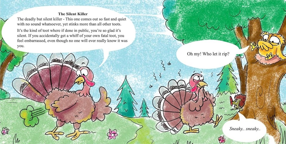 Taylor the Tooting Turkey: A Story About a Turkey Who Toots (Farts ...