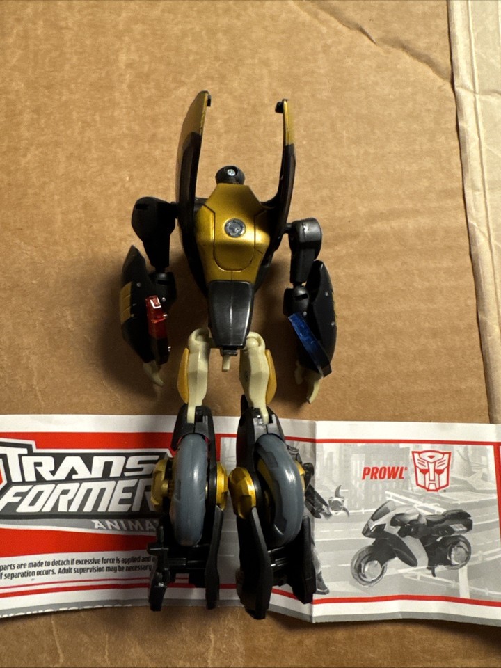 TRANSFORMERS ANIMATED PROWL DELUXE ACTION FIGURE HASBRO 2008 - NO ...