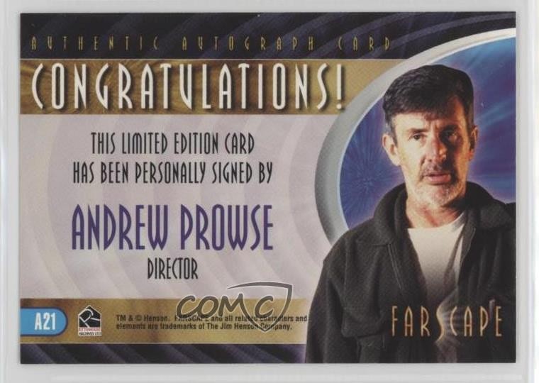 2002 Rittenhouse Farscape Season 3 Auto Andrew Prowse #A21 Auto 0x4k | eBay