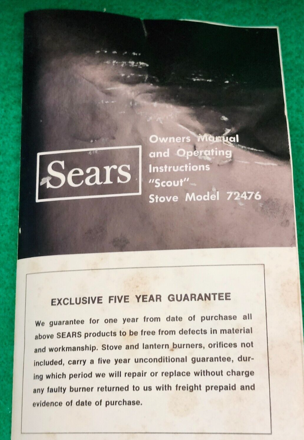 VINTAGE NOS Sears Scout 2 Burner Propane Stove 72476 W/Original Box USA ...