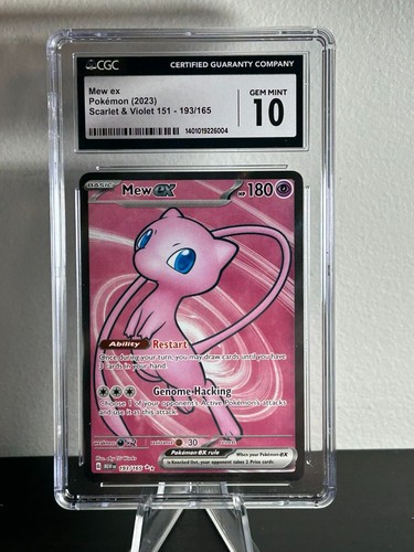 Mew Ex 193/165 - Mew 151 - Ultra Rare - Pokémon TCG - CGC GEM MINT 10 ...