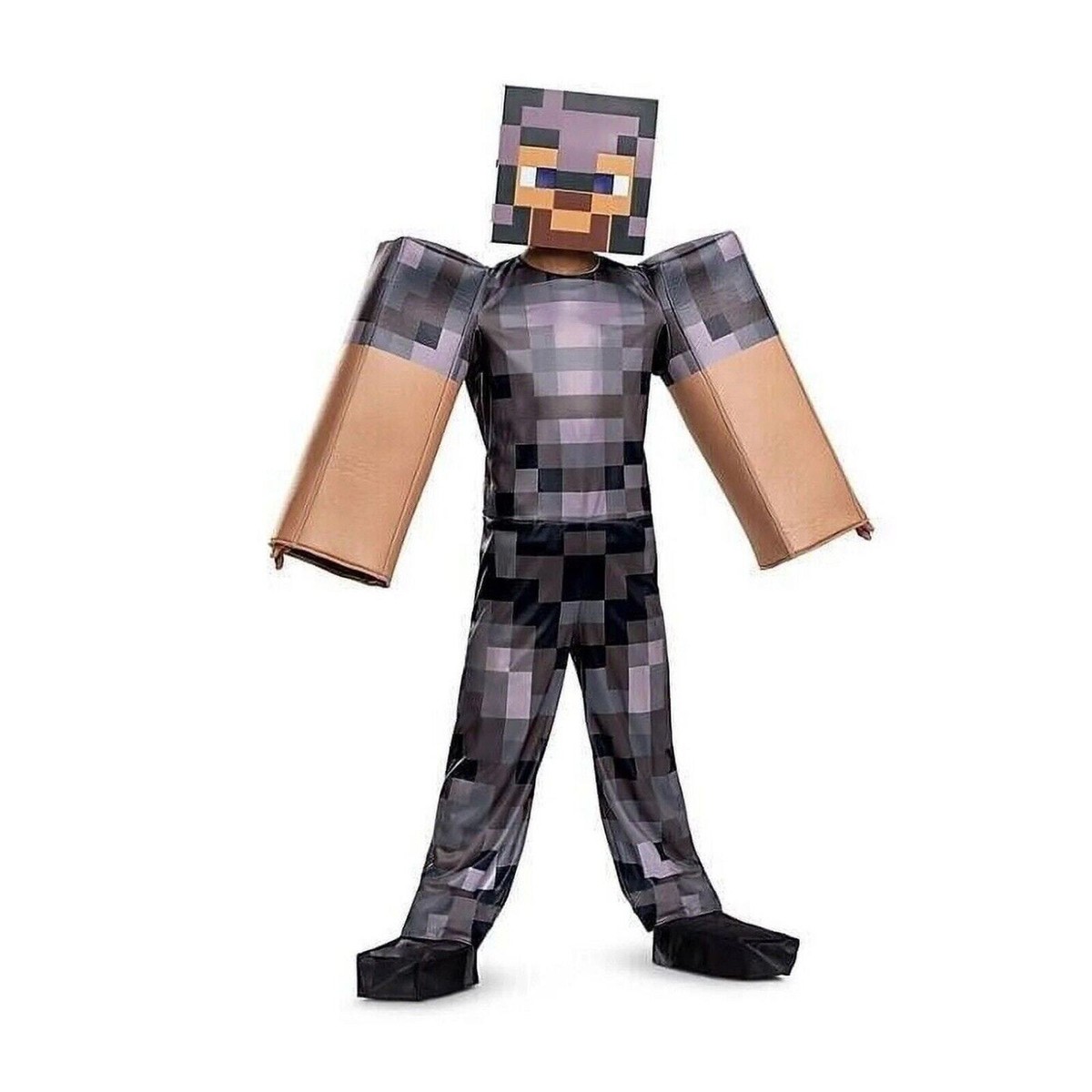 Disfraz De Steve De Minecraft Hecho A Mano Minecraft Costume Idea.