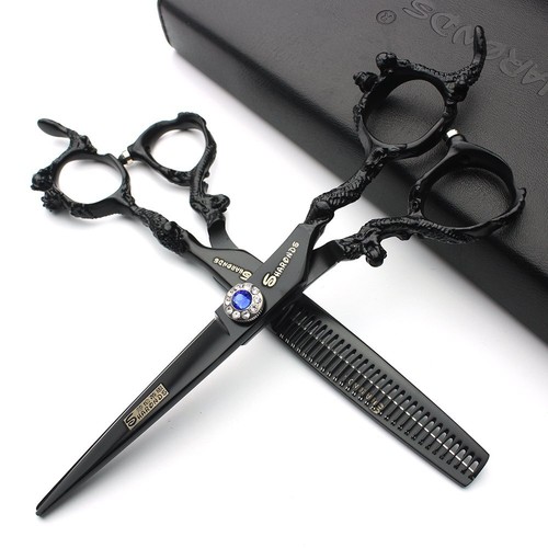 Hairdresser professional 6 inch high end JP 440C hairdressing scissors ...