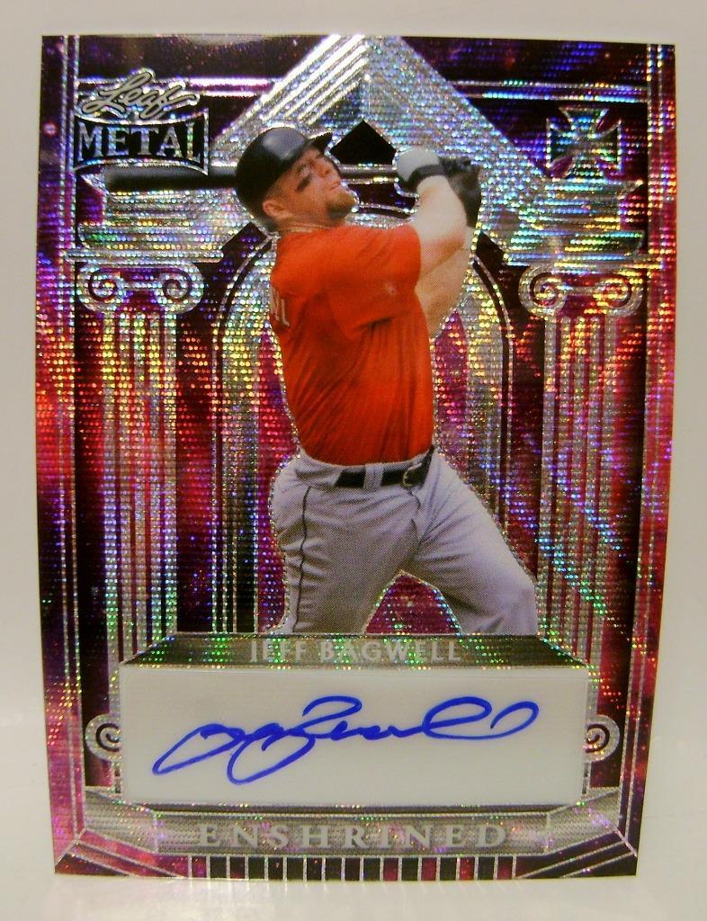 JEFF BAGWELL TRUE 1/1 AUTO AUTOGRAPHED LEAF METAL BASEBALL 2023 | eBay