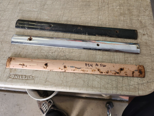 1955 1956 1957 Chevy Standard Wagon Tack Strip Cover Next To Tailgate ...