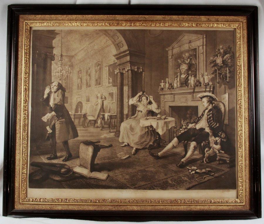 William Hogarth Breakfast William Hogarth Marriage A La Mode Circa