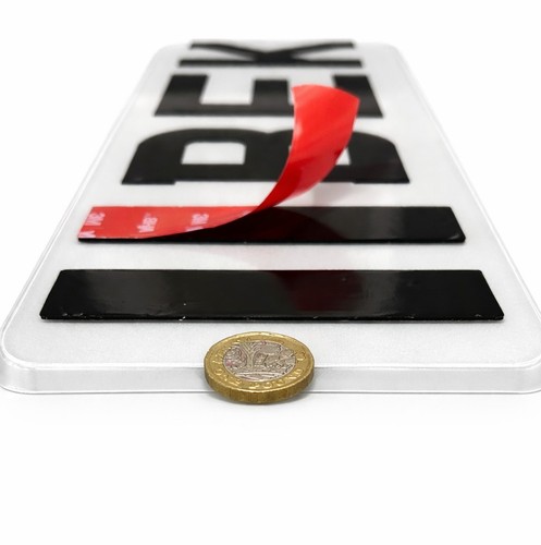 Number Plate Sticky Pads – Double Sided Adhesive Strips High Strength ...