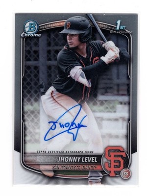 JHONNY LEVEL 2025 Bowman Chrome RC ROOKIE Auto AUTOGRAPH | eBay