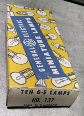 New Vintage Ge Miniatur Light Bulbs (Box Of Ten Light Bulbs) Part ...