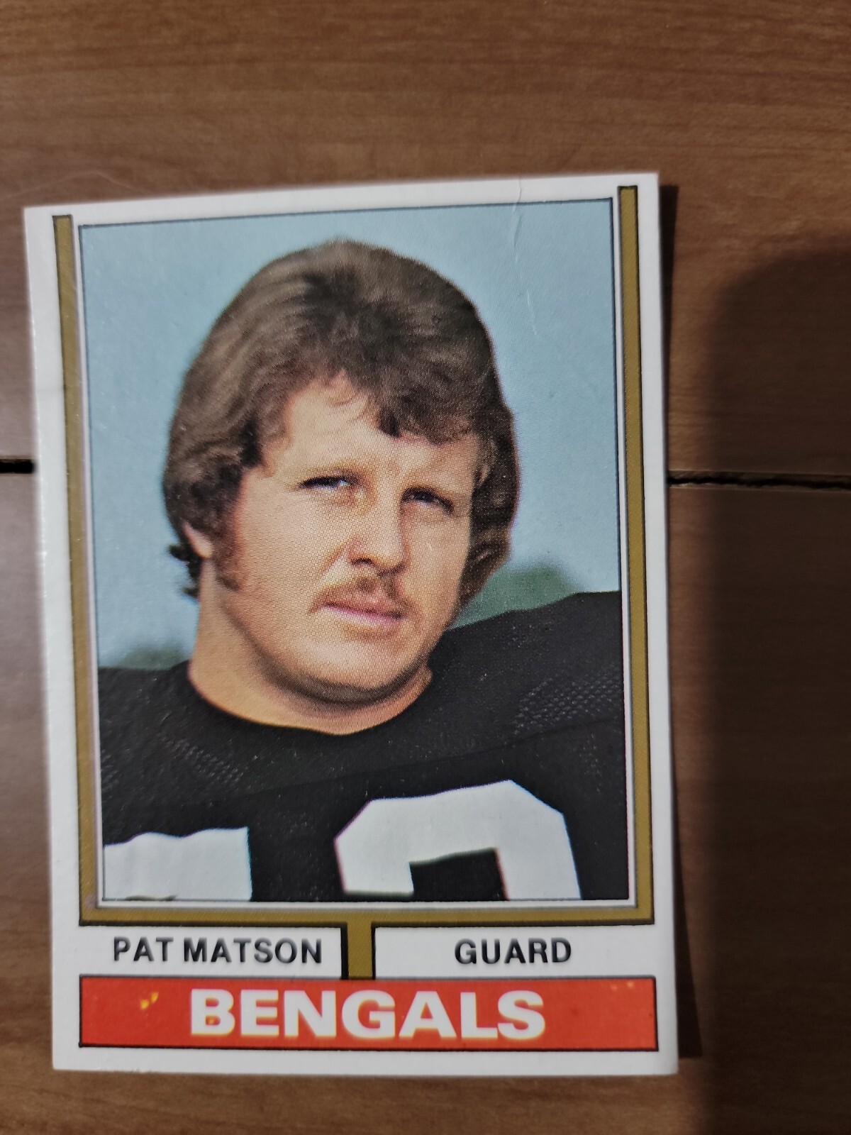 1974 TOPPS #9 PAT MATSON VG Cincinnati BENGALS Oregon NFL Parker Bros ...