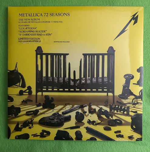 In Hand METALLICA 72 Seasons Fan Club Exclusive Yellow Splatter Vinyl ...