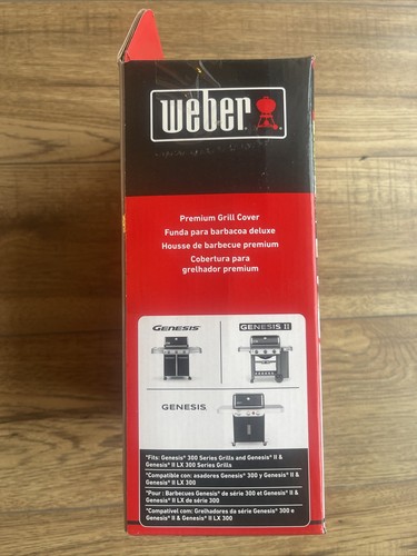 Weber Genesis II 3 Burner Premium Gas Grill Cover - Black for sale ...