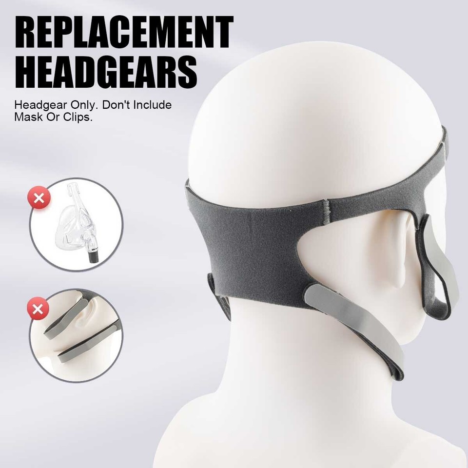 Replacement CPAP Full Face Mask Strap Headgear Adjustable For F&P ...