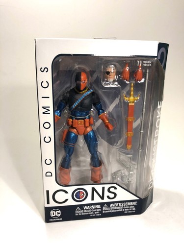 DC Comics ICONS DEATHSTROKE 2016. Action Figure #21 Sealed w minor box ...
