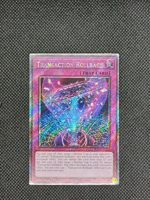 Transaction Rollback (Platinum Secret Rare) RA04-EN105 1st Edition | eBay