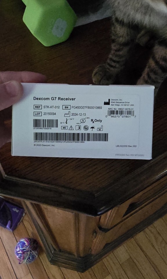 Dex Com G7 Receiver with Case & Charger New Opened Just To Look At It ...