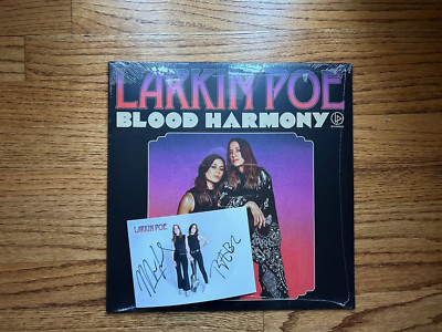 LARKIN POE SIGNED by Rebecca, Megan | BLOOD HARMONY | LP | Factory ...