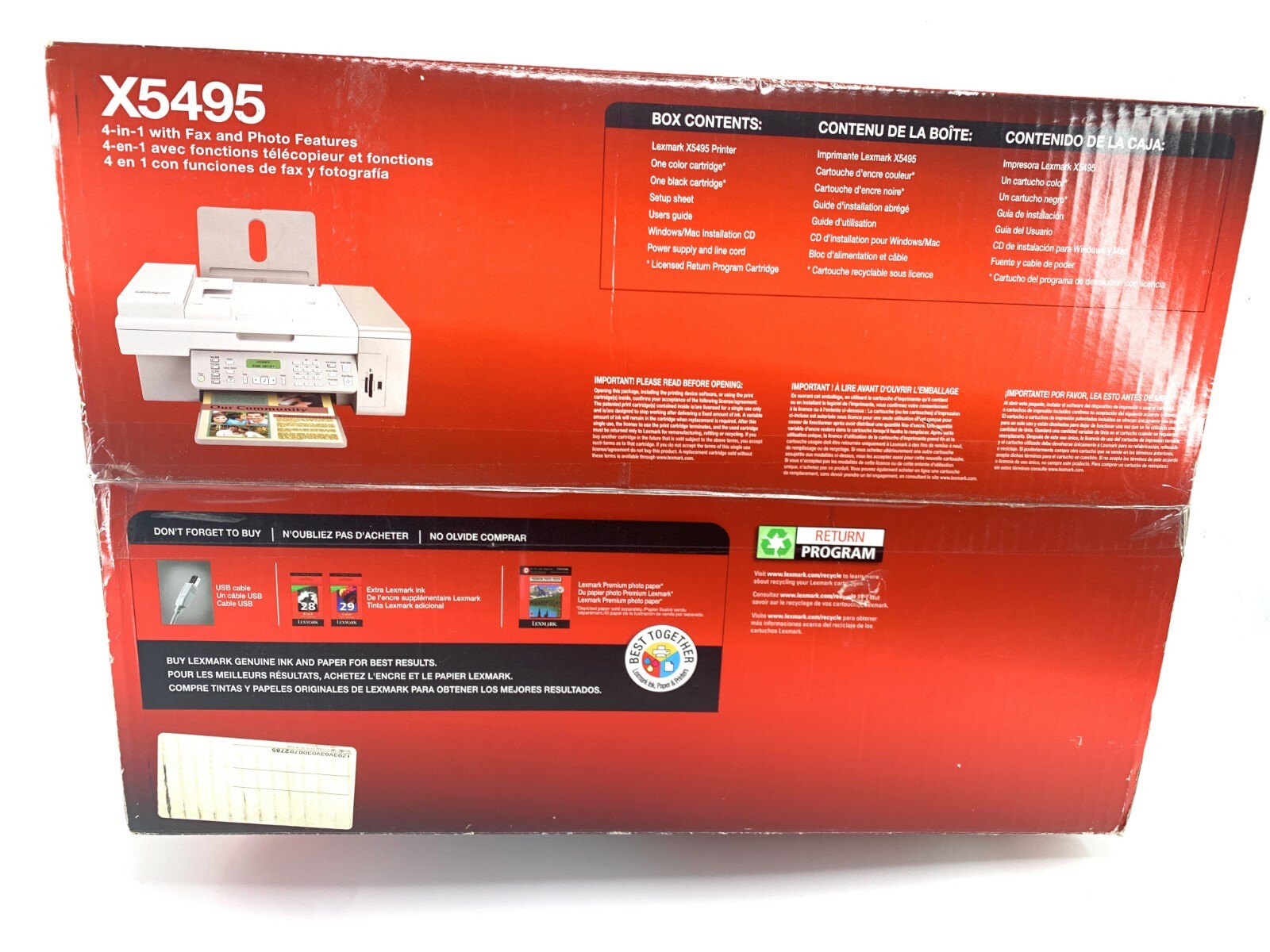 Lexmark X5495 Standard Inkjet Printer for sale online | eBay
