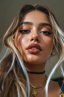 Blonde Curvy Girl Model Photo Risque 4x6 Art Print A12012 | eBay