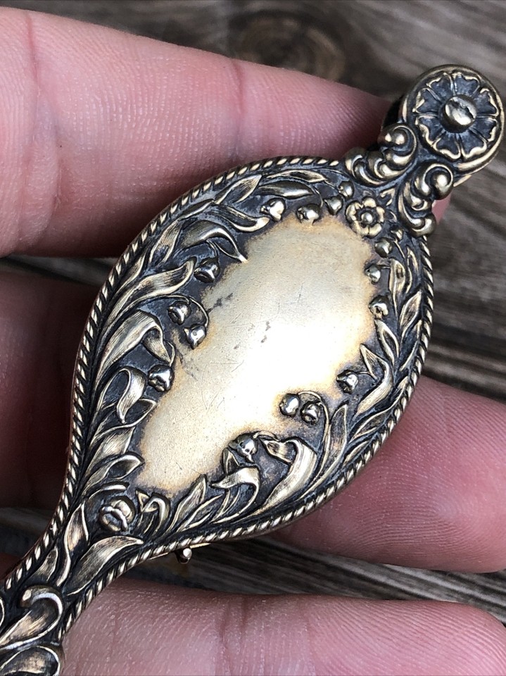 Antique Vintage Lorgnette Flower Opera Sterling Silver Glasses Monogram ...