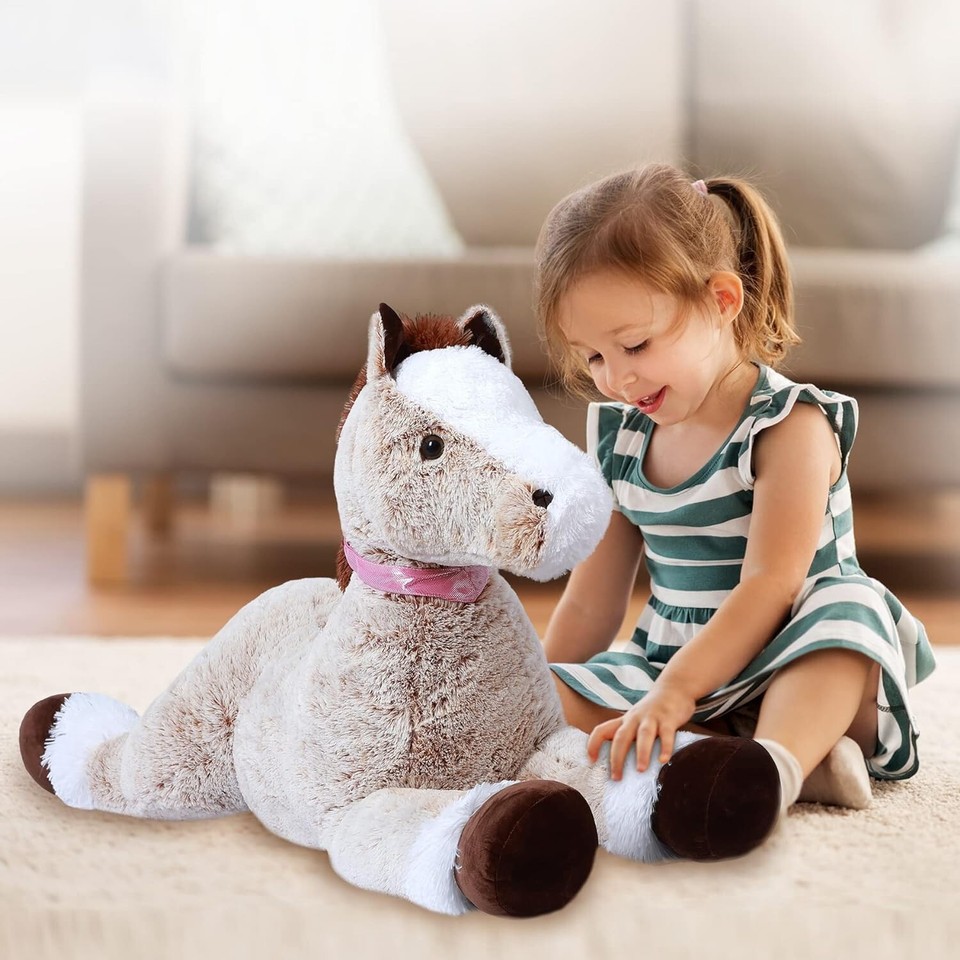 Giant Plush Horse Large Horse Stuffed Animal Toy Big Pony Unicorn Plush ...