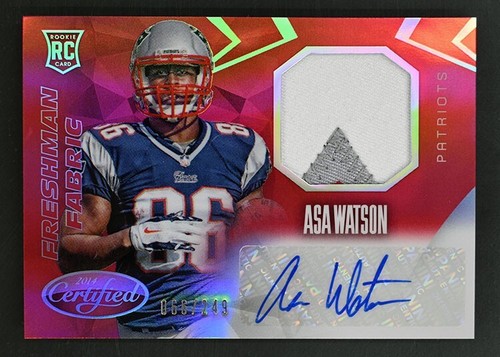 2014 Panini Certified #205 Asa Watson /249 AUTO Freshman Fabric Mirror ...