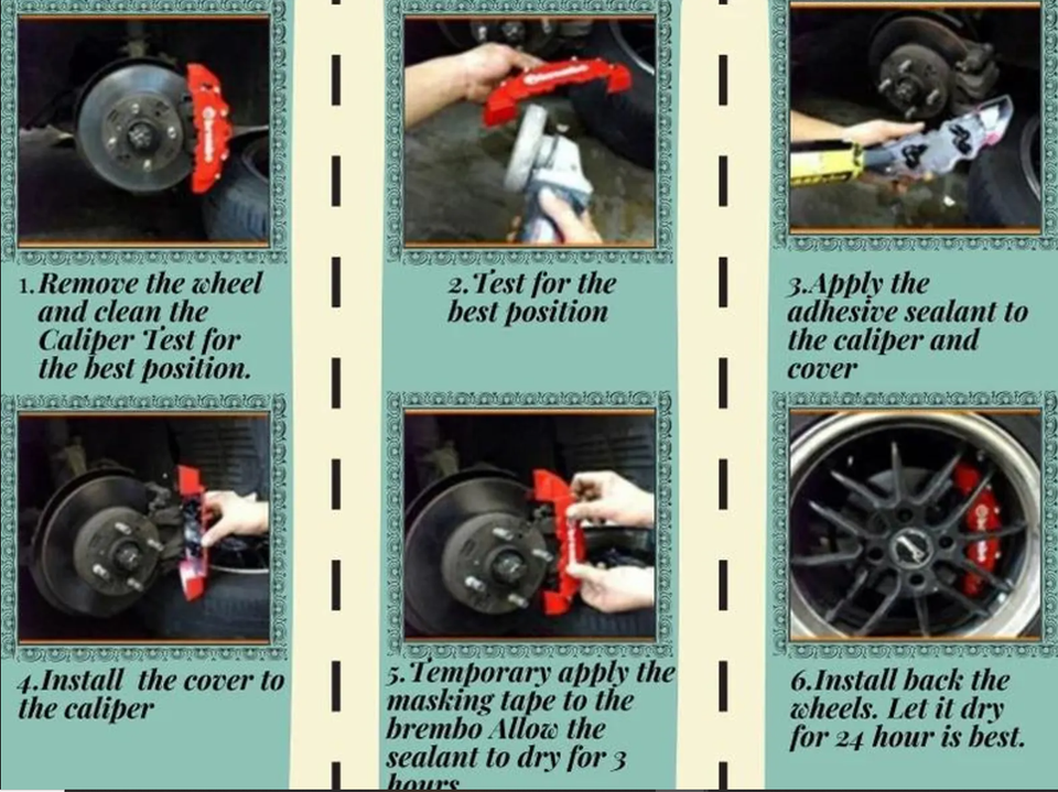 Blue M Style Brake Caliper Covers 4PCS for BMW E46 E90 F30 G20 X1 X3 X5 ...