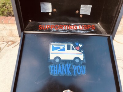USPS Post Office Mailbox Sticker Support Thank You Laminated & Glossy ...