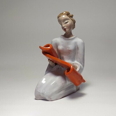 Maria H. Rahmer (1911-1998) - Art Deco Kneeling Woman with Parchment ...