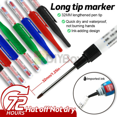 Multi-purpose Deep Hole Marking Pens Long Head Markers Mark Tool ...