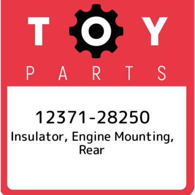 12371-28250 Toyota Insulator, engine mounting, rear 1237128250, New ...