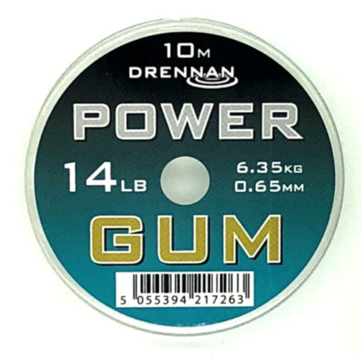 Drennan Power Gum - Clear, Red or Green/Brown - 14lb / 6.35kg - 0.65mm ...
