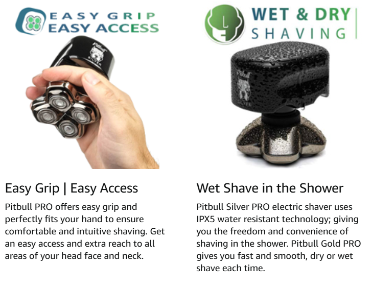 Skull Shaver Silver PRO Head Shaver for Men 4 Razor Trimmer Best Gift ...