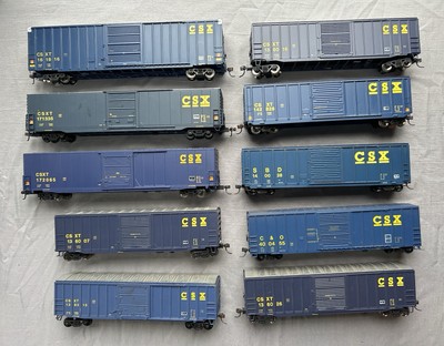 Large Lot Of 10 HO Scale CSX Box Cars - Atlas, Walthers, Athearn | eBay