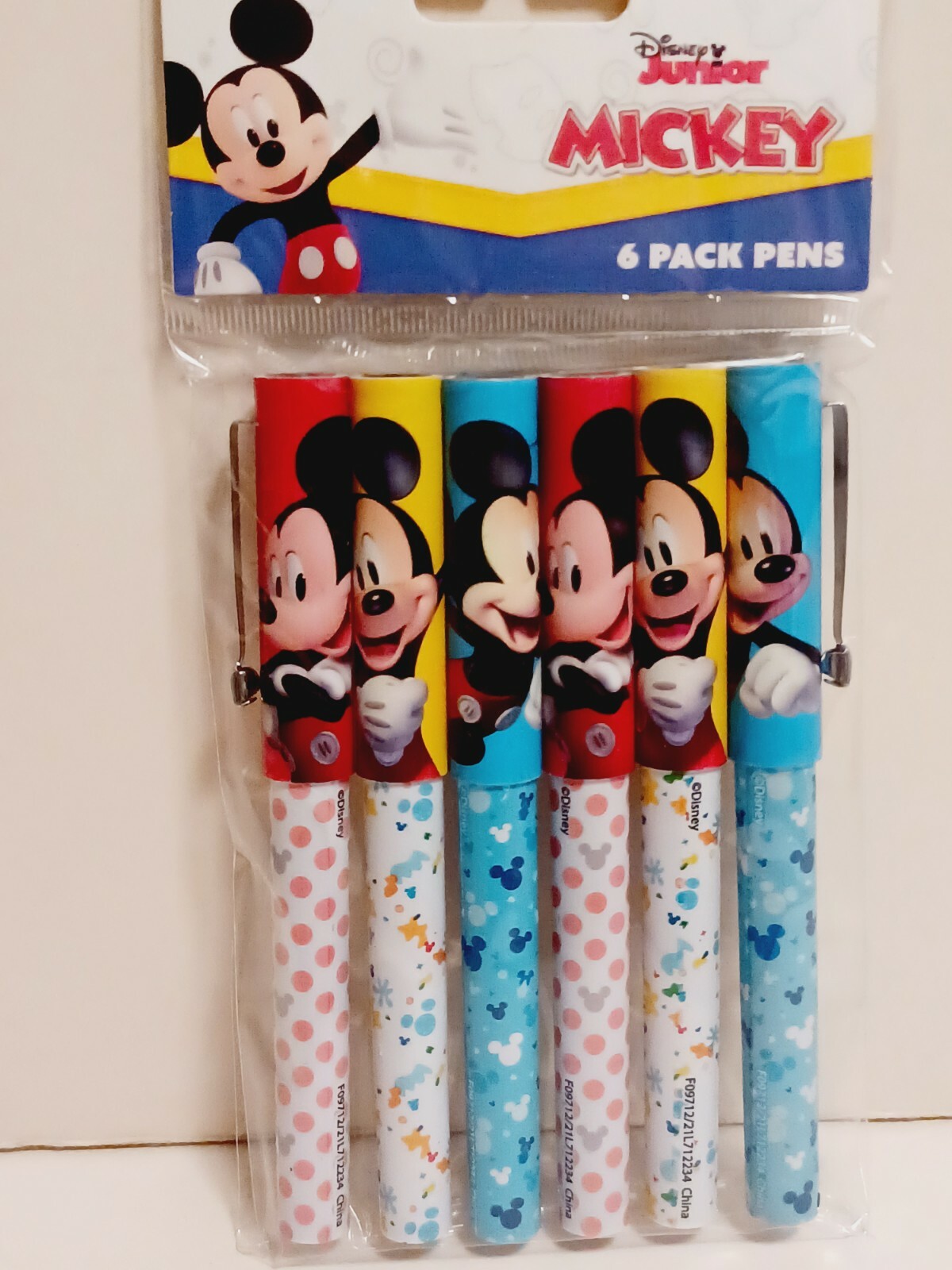 Disney Mickey Mouse Pens Set of 6 Birthday Gift NEW | eBay