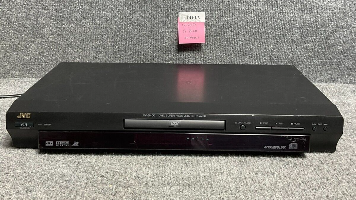 DVD Player JVC XV-S400BK Super VCD AV Compu Link 120V 14W in Black | eBay