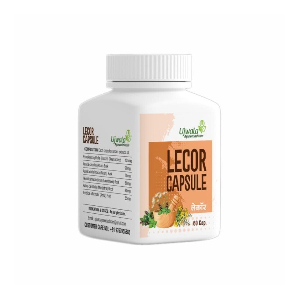 Ujwala Ayurvedashram Lecor Capsule (60 Cap) I Ayurvedic Medicine For ...