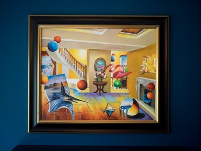 Leonardo Zhang ORIGINAL signed, framed oil with COA Prime unique ...