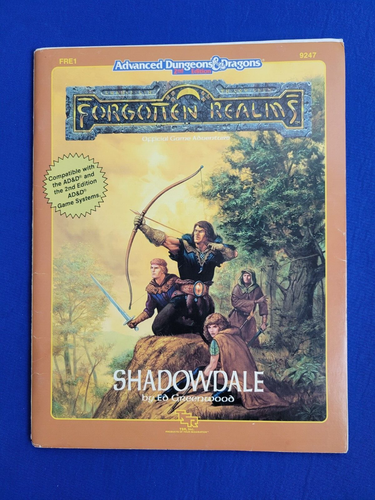 AD&D Shadowdale with Map Adventure Module - Forgotten Realms 9247 | eBay
