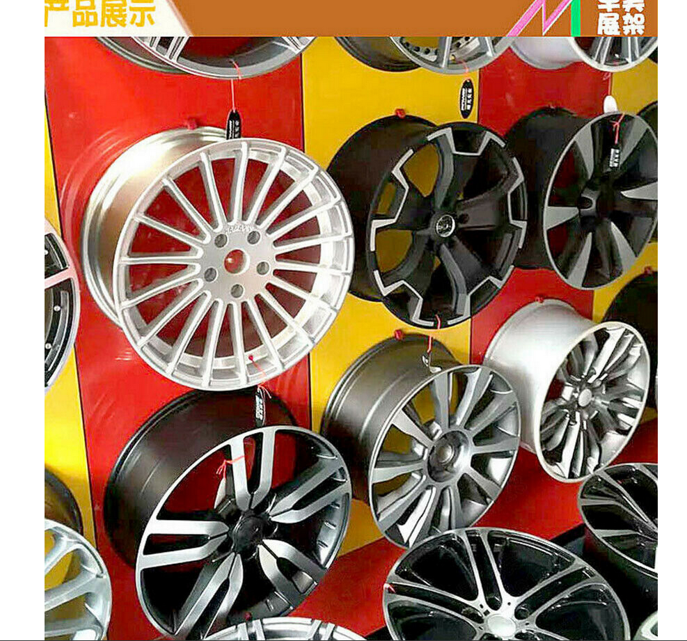 6x Metal Holder Wall Mounted Hanging Wheel Rim Hub Hooks Shop Display ...