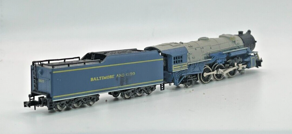 N Scale Rivarossi 5601E Heavy Pacific "B&O" Royal Blue Loco With ...